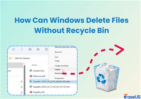 How Can Windows Delete Files Without Recycle Bin