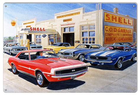 Shell Gas Station Reproduction Garage Shop Sign By Jack Schmitt X