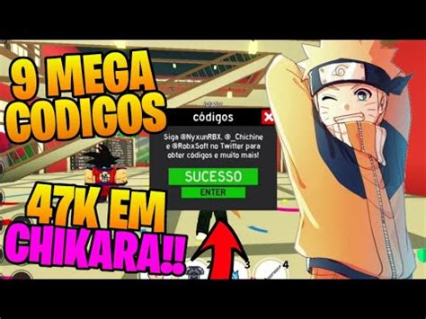 9 MEGA CÓDIGOS DE 47K EM CHIKARA ANIME FIGHTING SIMULATOR GG Games