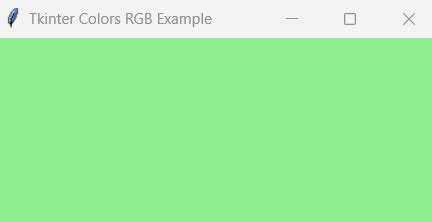 Exploring Color Customization In Tkinter Geeksforgeeks