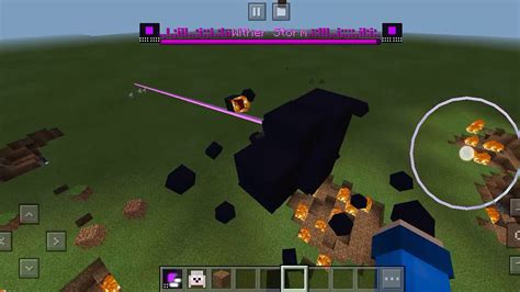 Spawn Wither Storm Boss In Minecraft Pe Youtube