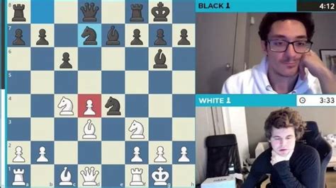 Petrov Defense Magnus Carlsen Vs Fabiano Caruana Speed Chess