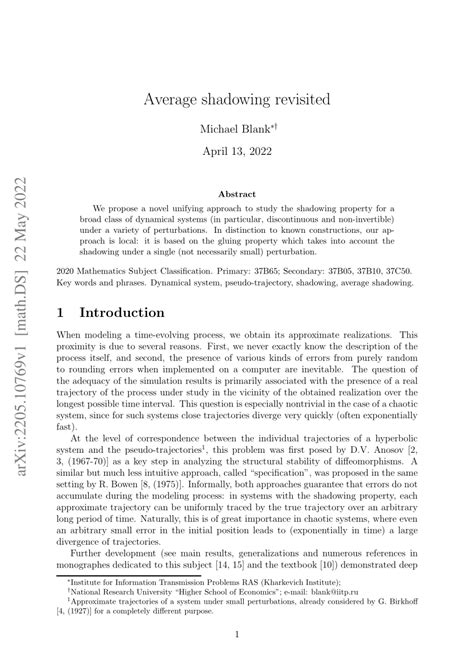 pdf average shadowing revisited