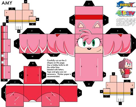 Printable Sonic The Hedgehog Papercraft Printable Papercrafts