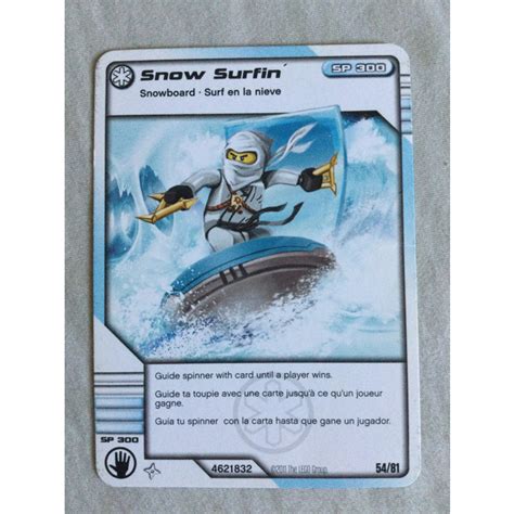 LEGO Ninjago Masters Of Spinjitzu Deck 1 Game Card 54 Snow Surfin