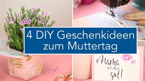 4 DIY Geschenkideen zum Muttertag nähen basteln und Handlettering