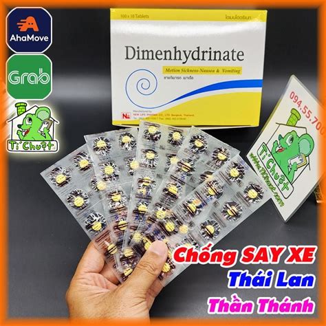 Thuốc Chống Say Tàu Xe Thái Lan Dimenhydrinate Thần Thánh ở TP HCM