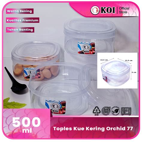 Jual Koi Official Toples Kue Kering Nastar Kacang Orchid 77 Persegi