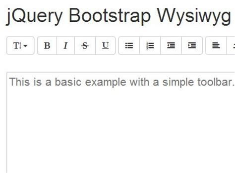 Responsive WYSIWYG Text Editor With JQuery And Bootstrap LineControl