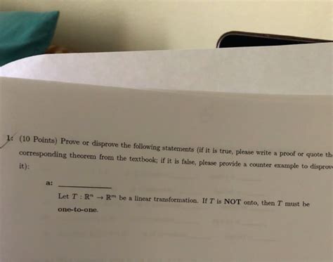 solved 10 points prove or disprove the following