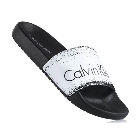 Klapki Męskie Calvin Klein Modne Młodzieżowe Basenowe Piankowe Gumowe