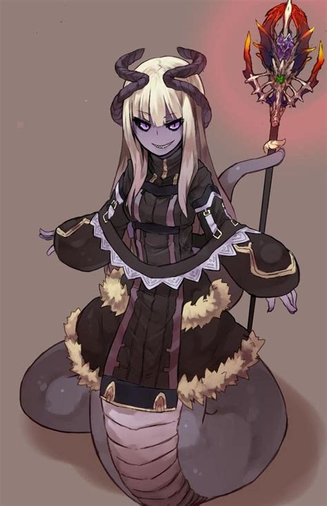Naga Naga Monster Girl Snake Girl Female Monster