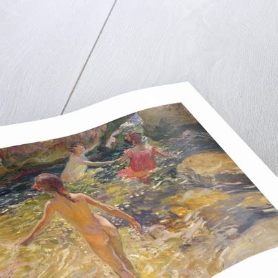 The Bath Jávea 1905 posters prints by Joaquin Sorolla y Bastida