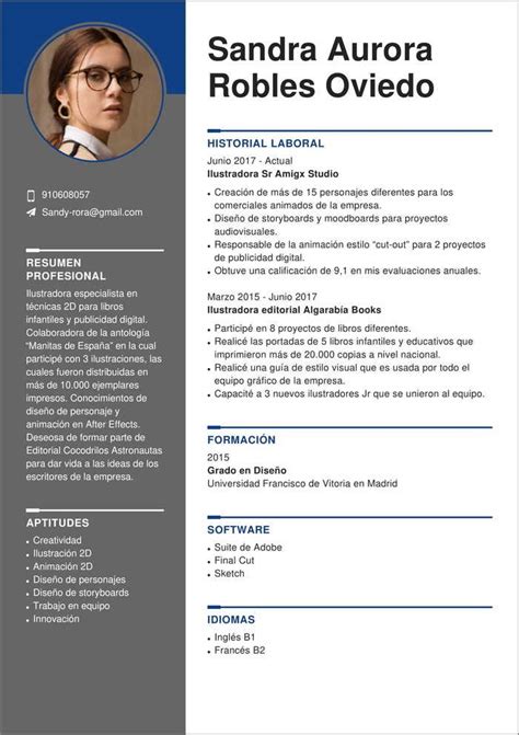 Plantillas De Curriculum Vitae En Pdf Para Descargar