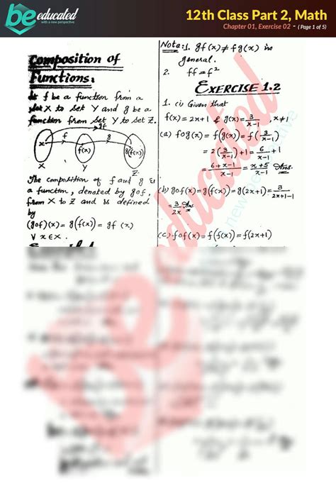 solution exercise 1 2 mathematics fsc part 2 notes inter part 2 notes 636452368962405402
