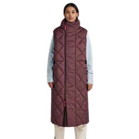 G Star Whistler Padded Extra Long Sless Puffer Jacket Red Dressinn