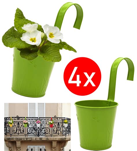 4x Blumentopf Hängetopf Balkon Zaun Blumen Kaufland de