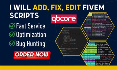 Fix Edit Add And Create Qbcore Based Fivem Scripts By Hanza Wick Fiverr