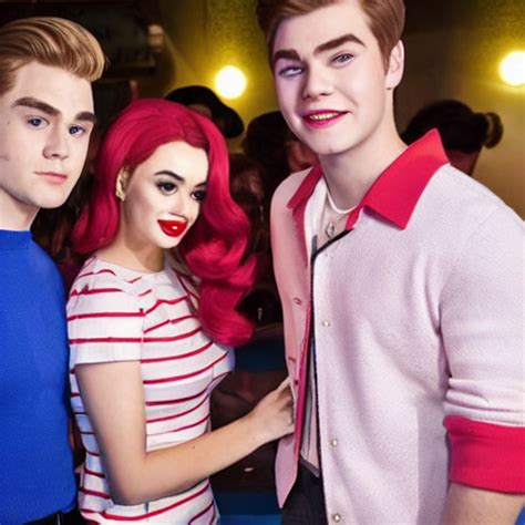 Prompthunt Veronica Lodge Archie Andrews And Betty Cooper Sharing A