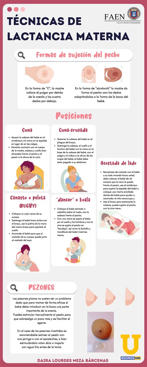 Infografias Sobre La Lactancia Materna Ago Dic Pr Posito T Cnicas