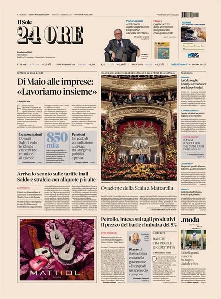 Le Prime Pagine Di Sabato Dicembre Il Post