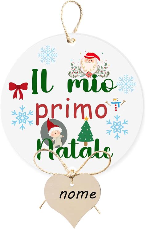 Palla Pallina Di Natale Personalizzata Il Mio Primo Natale Acrilico