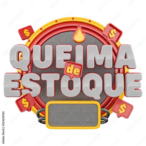 Selo Queima De Estoque Elemento Para Composi O De Varejo E Promo O