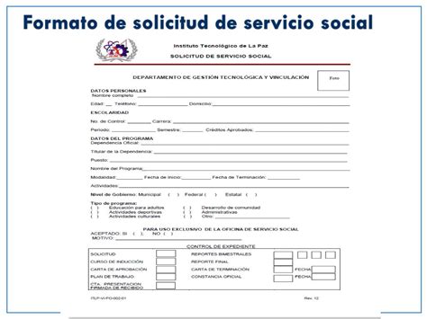 Result Images Of Como Llenar Formato De Servicio Social Png Image The