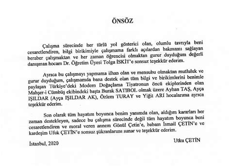 Tezde Önsöz Nedir Nereye ve Nasıl Yazılır Akademi Danışmanı