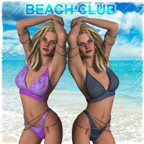 BEACHCLUB 18 Set Styles 3d Models For Daz Studio And Poser