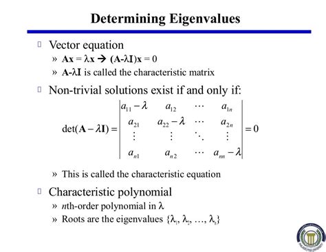 what are the eigen values and eigen vectors explain w