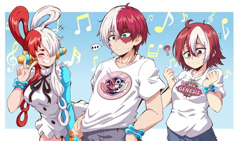 Todoroki Shouto Uta And Vueko One Piece And More Drawn By