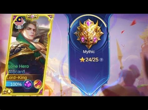 MY LAST ALUCARD MATCH TO REACH MYTHICAL HONOR Win Or Lose SOLO RANK