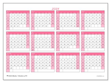 Calendrier Avril 2024 41 Michel Zbinden FR