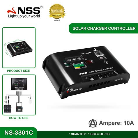 Nss Original Solar Charge Controller V V A A A Lcd