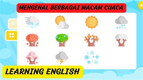 Mengenal Macam Macam Cuaca Nama Nama Cuaca Dalam Bahasa Inggris