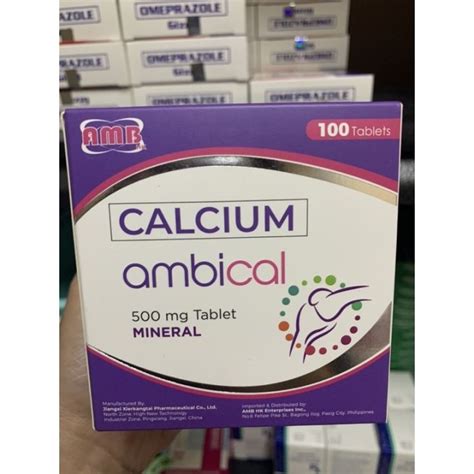 Calcium Carbonate Ambical 500mgTablets Lazada PH