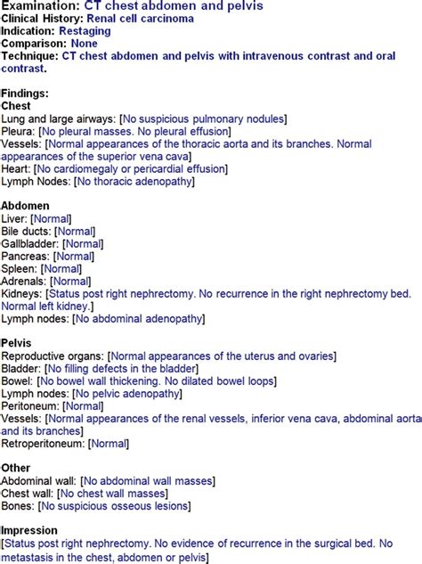 structured reporting in radiology academic radiology