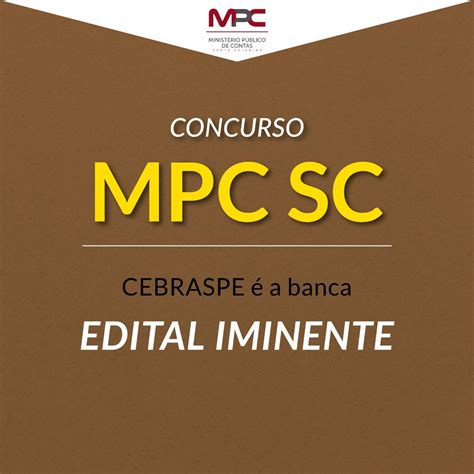Concurso MPC SC Banca CEBRASPE Energia Concursos