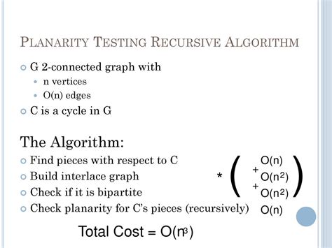planarity testing ppt download