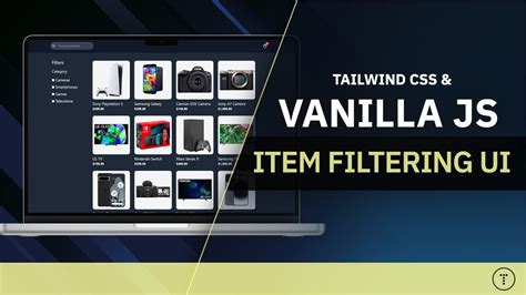 vanilla javascript project product filtering ui