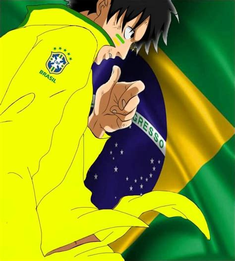 Pin De Em Personagens A Bandeira Do Brasil Anime Brasil Anime