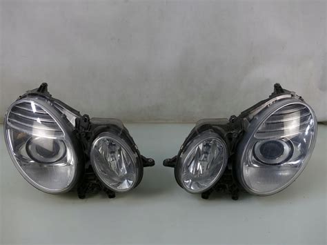 MERCEDES W211 LIFT LAMPA XENON SPRYSKIWACZ PRZÓD LAMPY PRZEDNIE KOMPLET