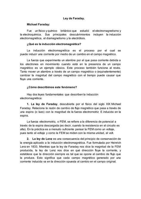 Ley De Faraday PDF