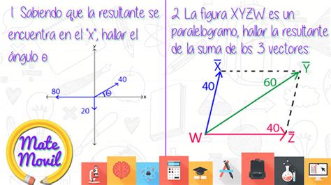 Vectores Suma de Vectores y Ejercicios Resueltos Matemóvil