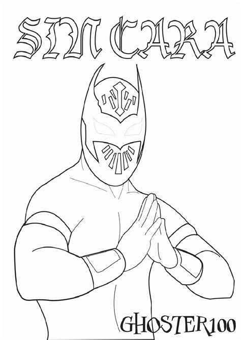 How To Draw Wwe Sin Cara