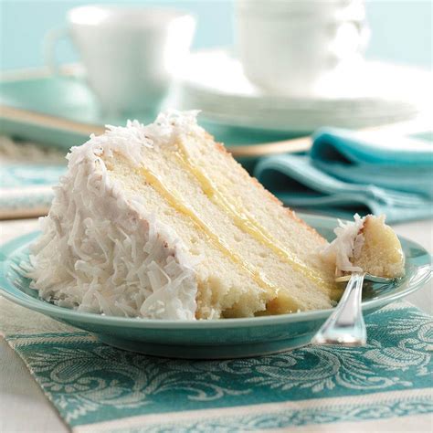 Lemon Filled Coconut Cake Recipe Taste Of Home