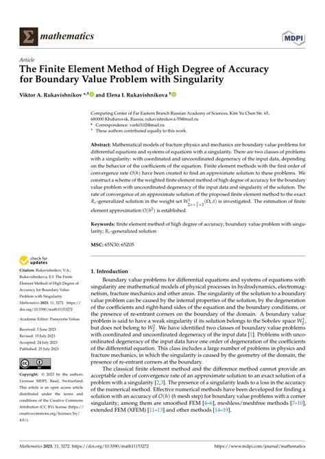 pdf the finite element method of high degree of accuracy for boundary value problem with