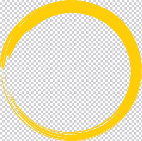Circulo amarillo dibujo pincel amarillo diverso ángulo pintura png