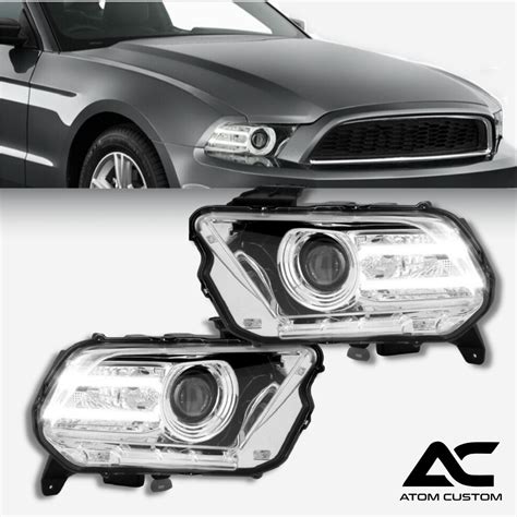 Faros Luz Hal Geno Y Led Mustang Atom Custom